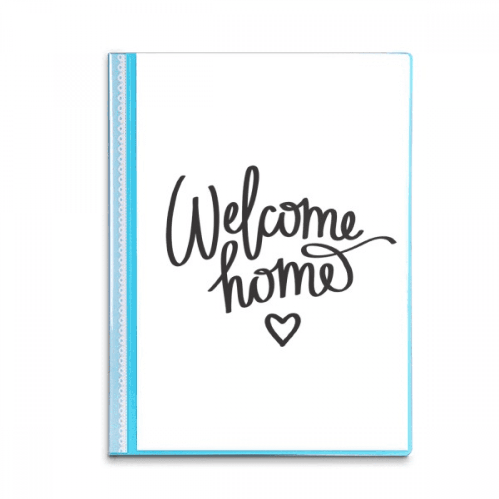 Welcome Home Quote Art Deco Fashion Book Sheet Protectors Portfolio ...