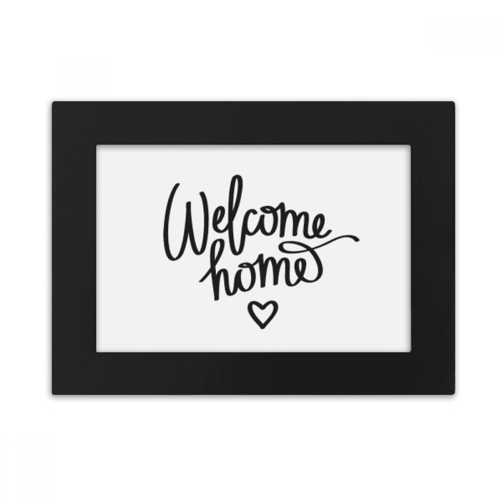 Welcome Home Quote Art Deco Fashion Desktop Photo Frame Ornaments ...