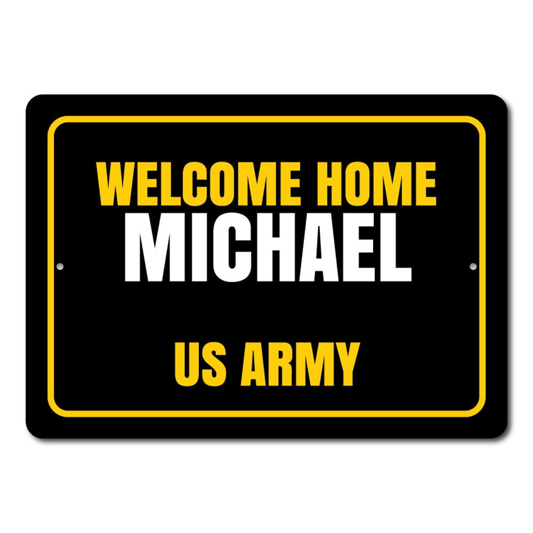 Welcome Home Sign, Custom US Army Sign, Soldier Sign, United States ...