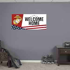 Welcome Home U.S. Marine Corps Banner 3' x 6' (Officially Licensed ...