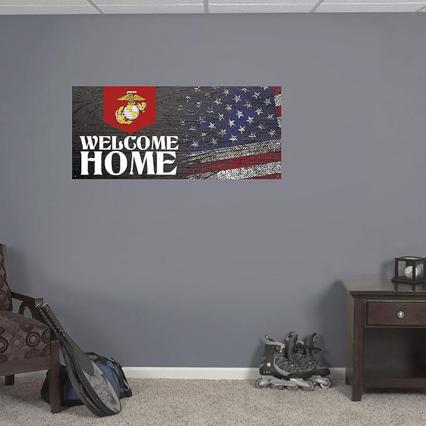 Welcome Home U.S. Marine Corps Banner 3' x 6' (Officially Licensed ...