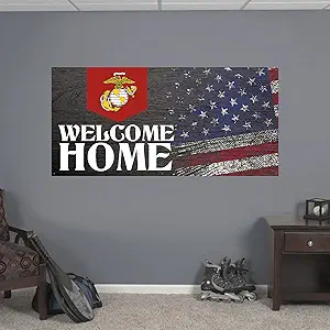 Welcome Home U.S. Marine Corps Banner 4' x 8' (Officially Licensed ...