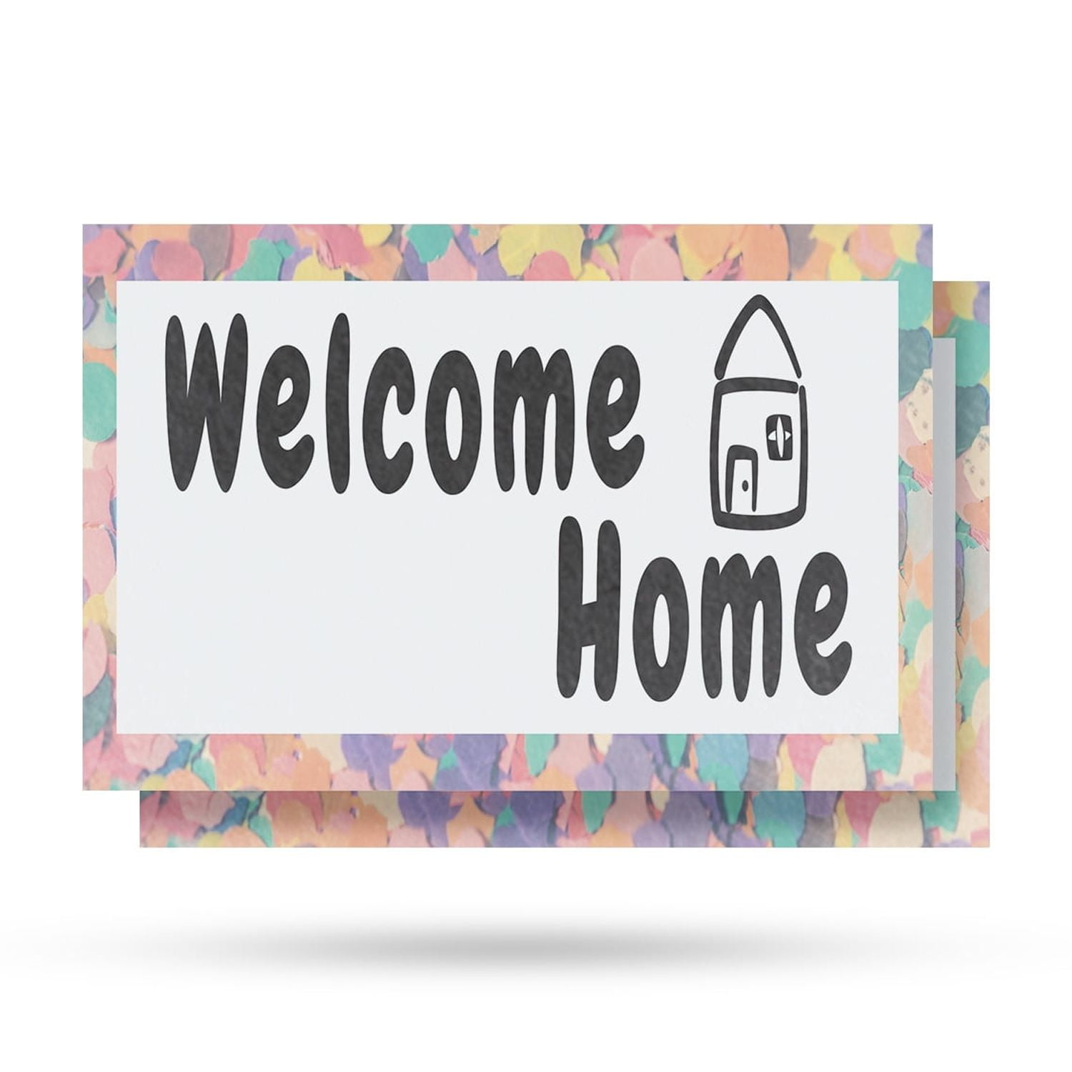 Welcome Home Vinyl Decal 2 Pack of 12 Inch x 16 Inch Weatherproof Heavy ...