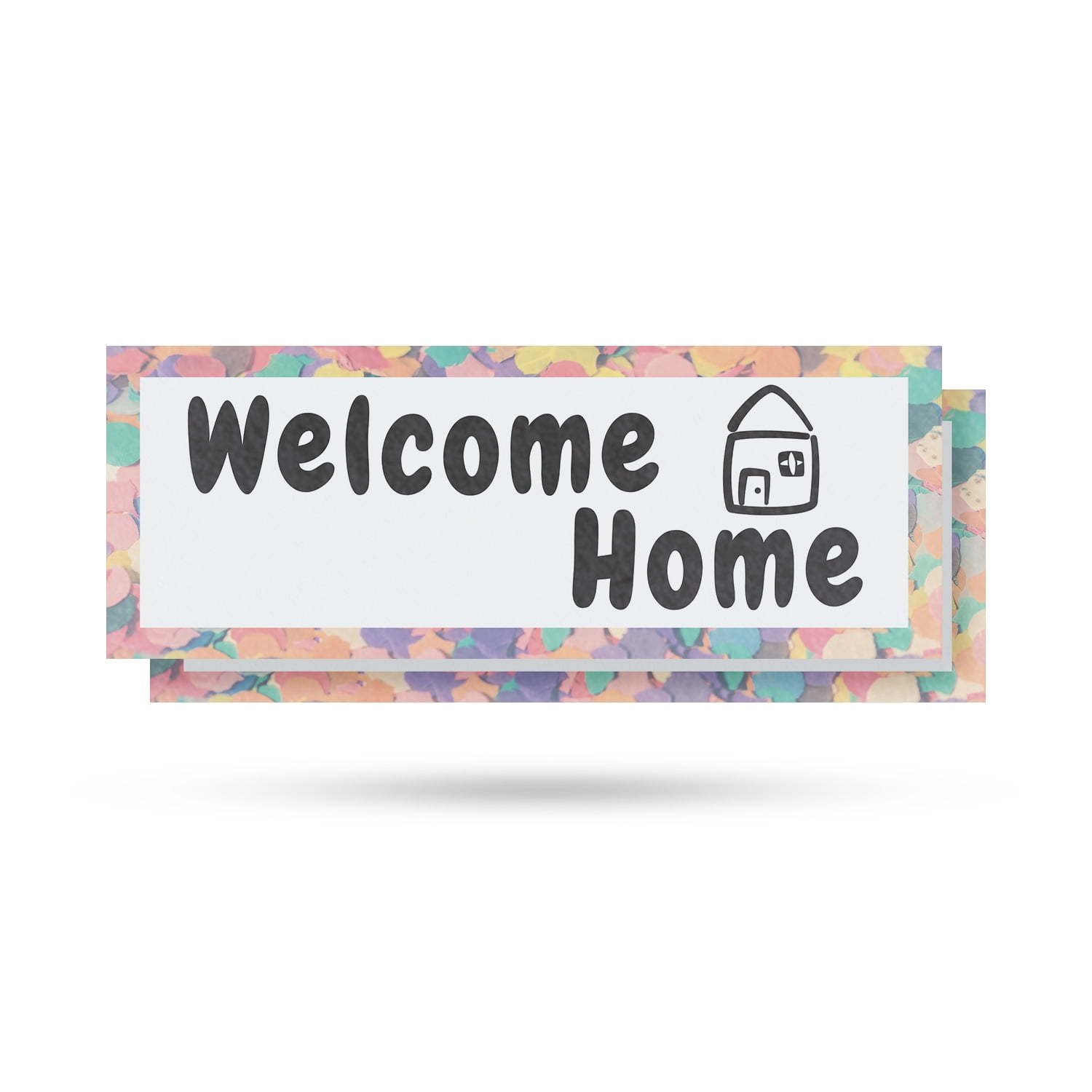 Welcome Home Vinyl Decal 2 Pack of 24 Inch x 9 Inch Weatherproof Heavy ...