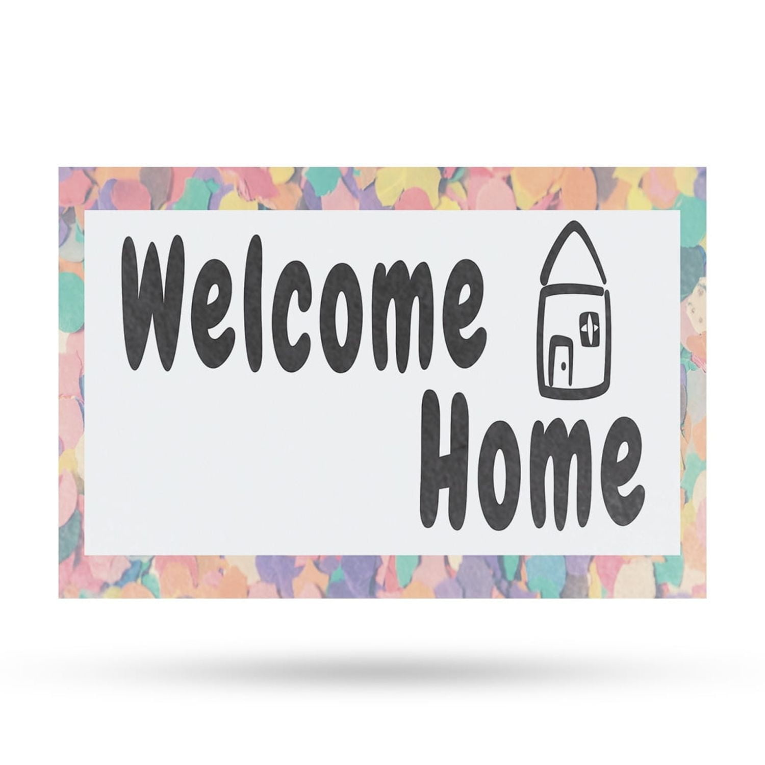 Welcome Home Vinyl Decal 24 Inch x 36 Inch Weatherproof Heavy-Duty ...