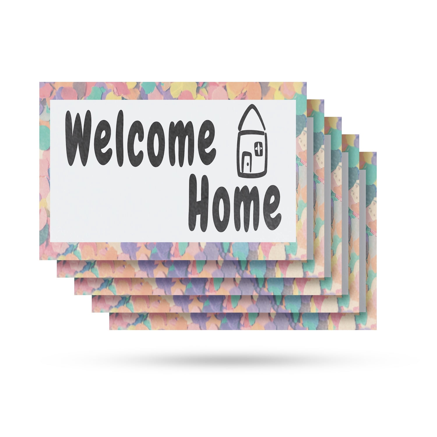 Welcome Home Vinyl Decal 5 Pack of 24 Inch x 36 Inch Weatherproof Heavy ...