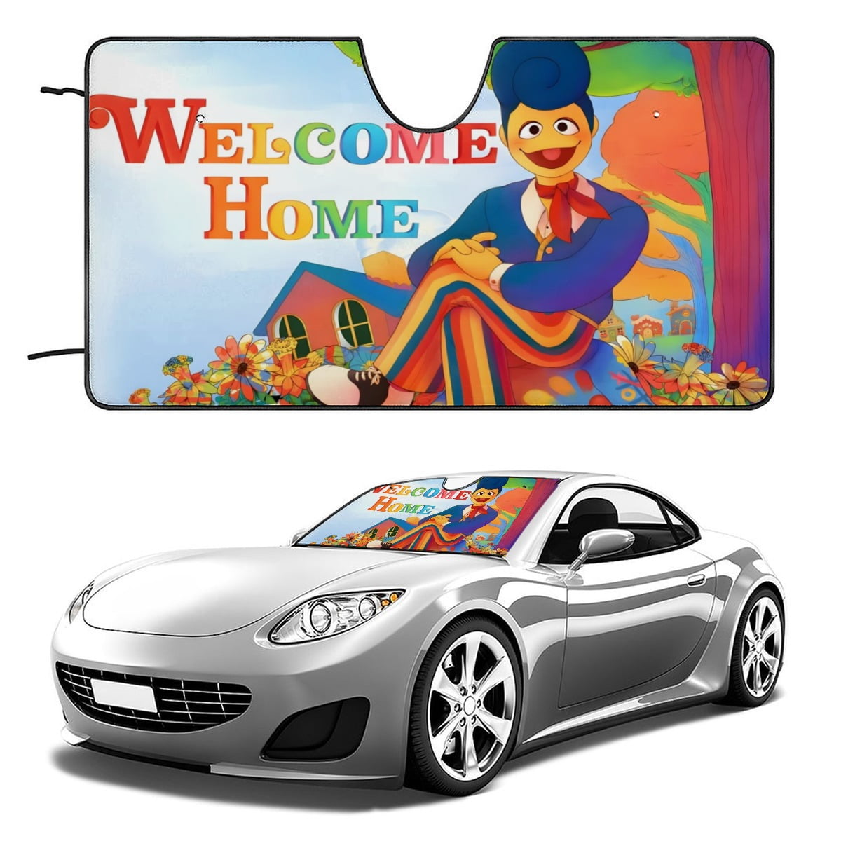 Welcome Home Wally Darling-theme Windshield Sun Shade Front Protector ...