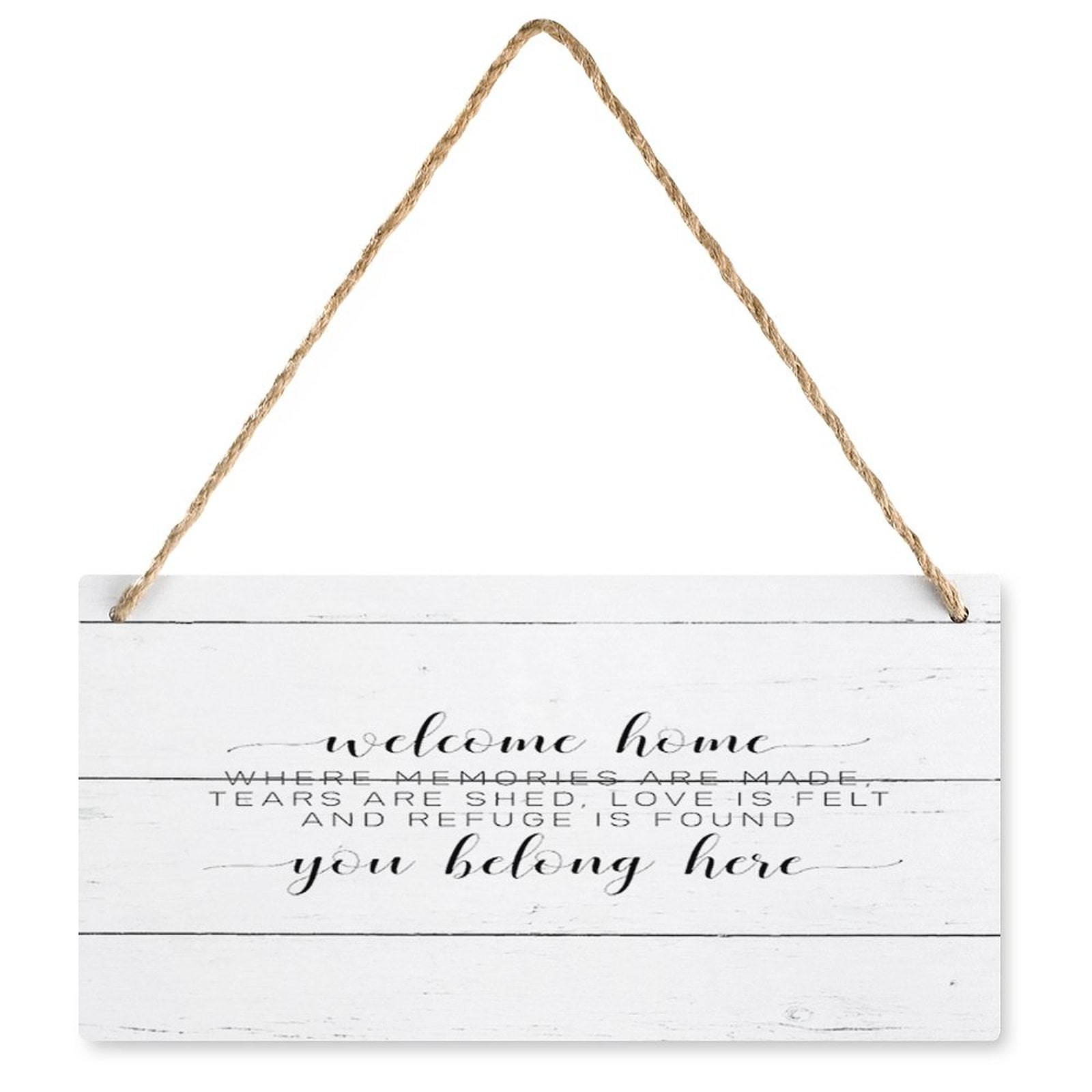 Welcome Home You Belong Here for Hanging Wood Home Decor Wooden Sign ...