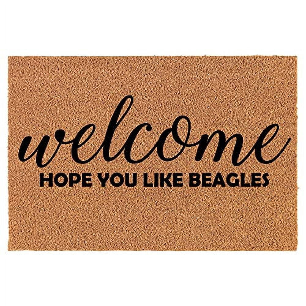 Welcome Hope You Like Beagles Dog Doormat Door Mat Entry Mat ...