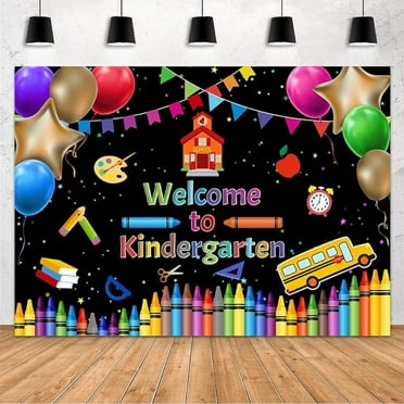 Kindergarten Graduation Backdrop - Kindergarten Graduation Party ...