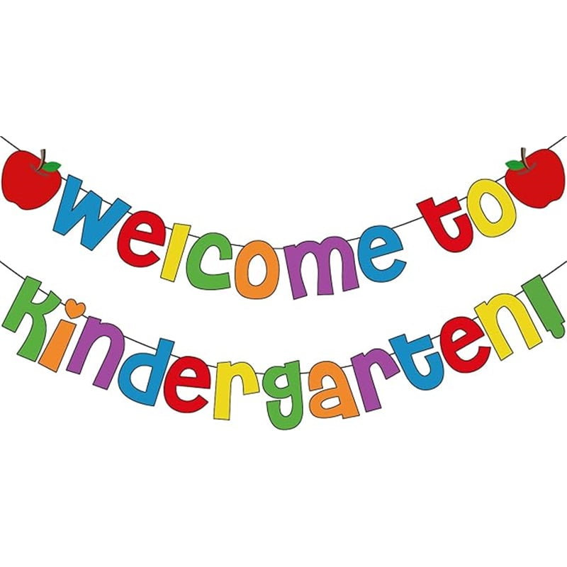 Welcome To Kindergarten Banner First Day of kindergarten Banner ...