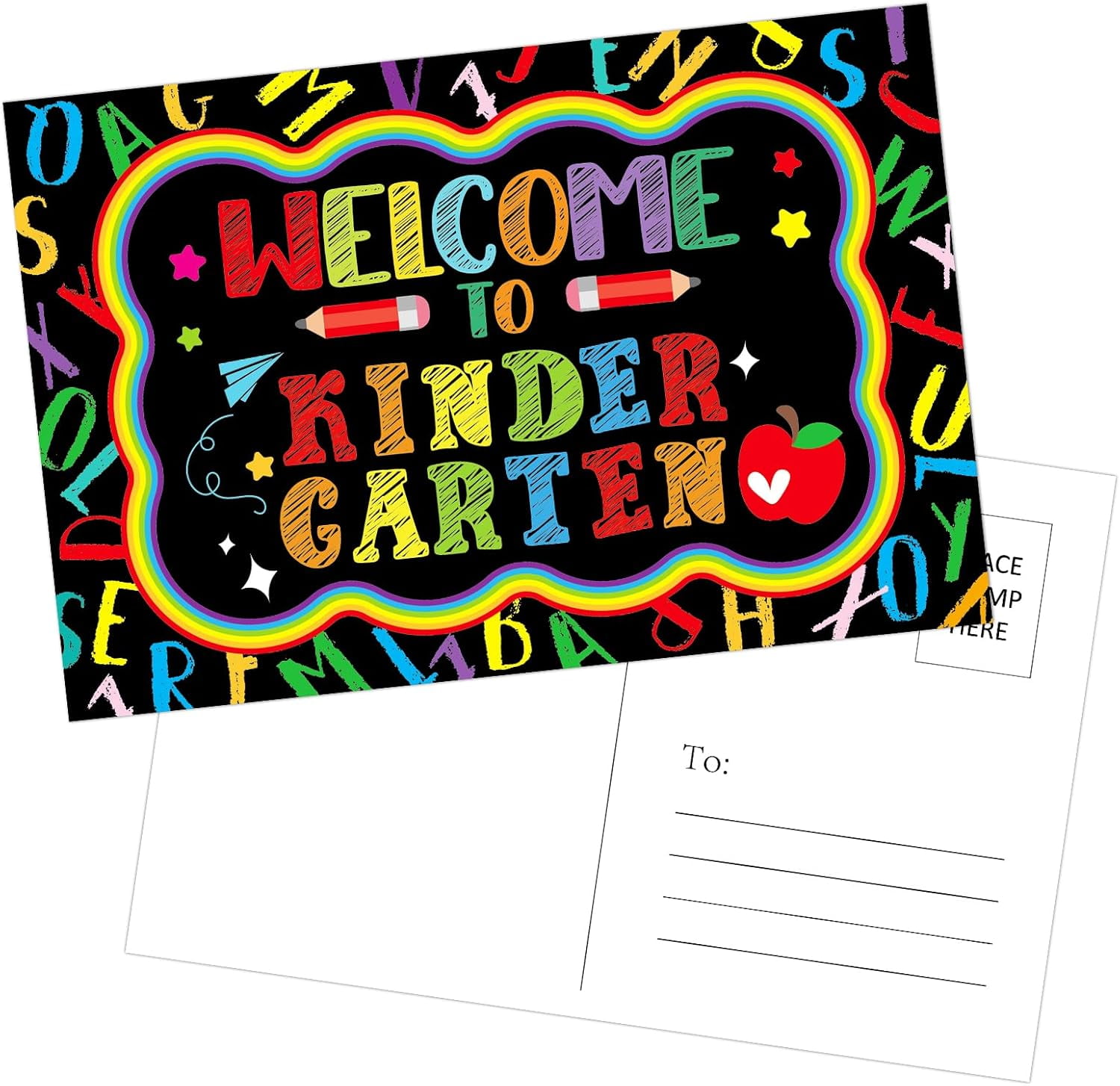 Welcome to Kindergarten Postcards - Teacher Postcards for Students 30pcs Back to School ...