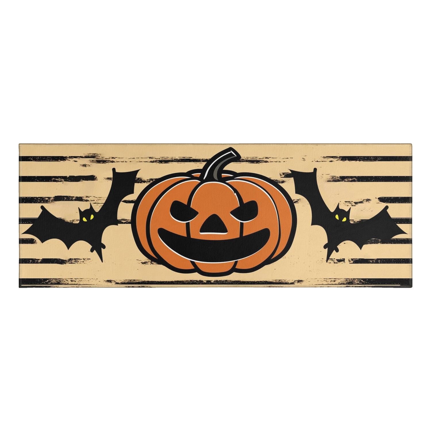 Welcome Kitchen Rugs Fall Harvest Pumpkins Kitchen Mats Rugs Non Skid ...