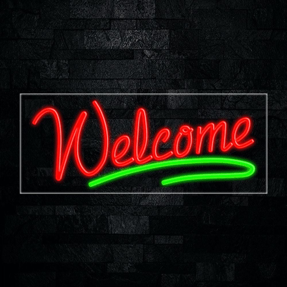 Welcome-LED Neon Sign 30"L x 12"H #30329 - Walmart.com