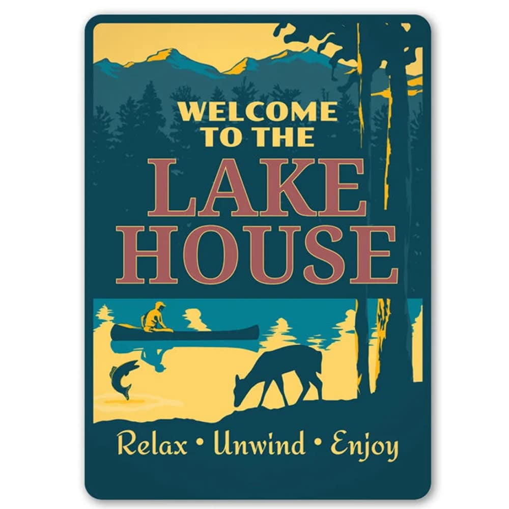 Welcome Lake Sign, Lake House, Lake House Decor, Lake Lovers, Lake ...