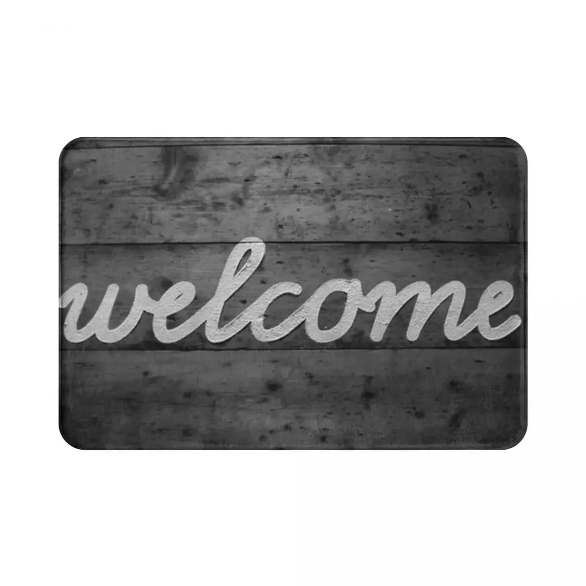 Welcome Letter Doormat Rectangle Polyeste Bedroom Entrance Floor Carpet ...