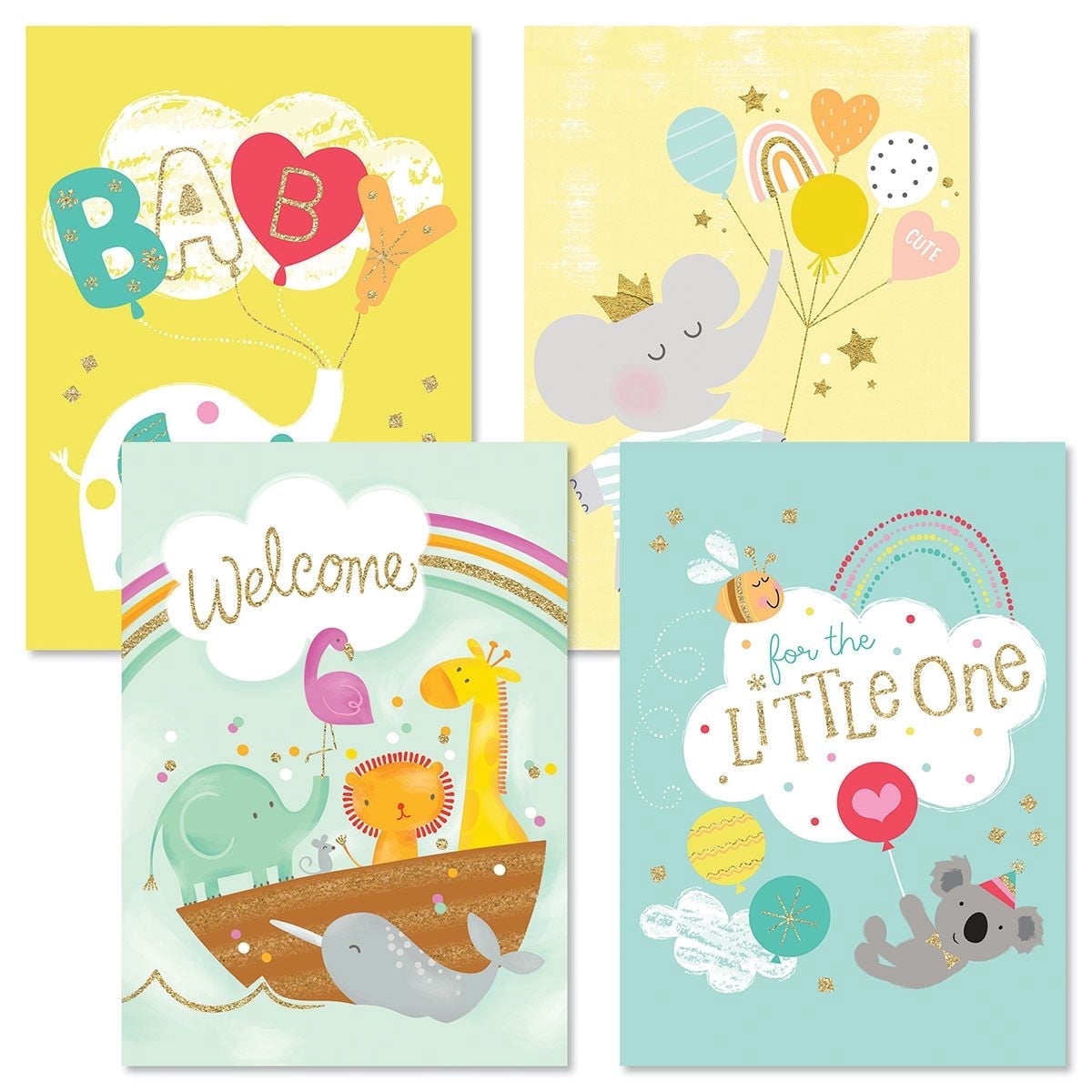 Current Little One Baby Greeting Cards - Set of 8 Large 5 x 7 inch New ...