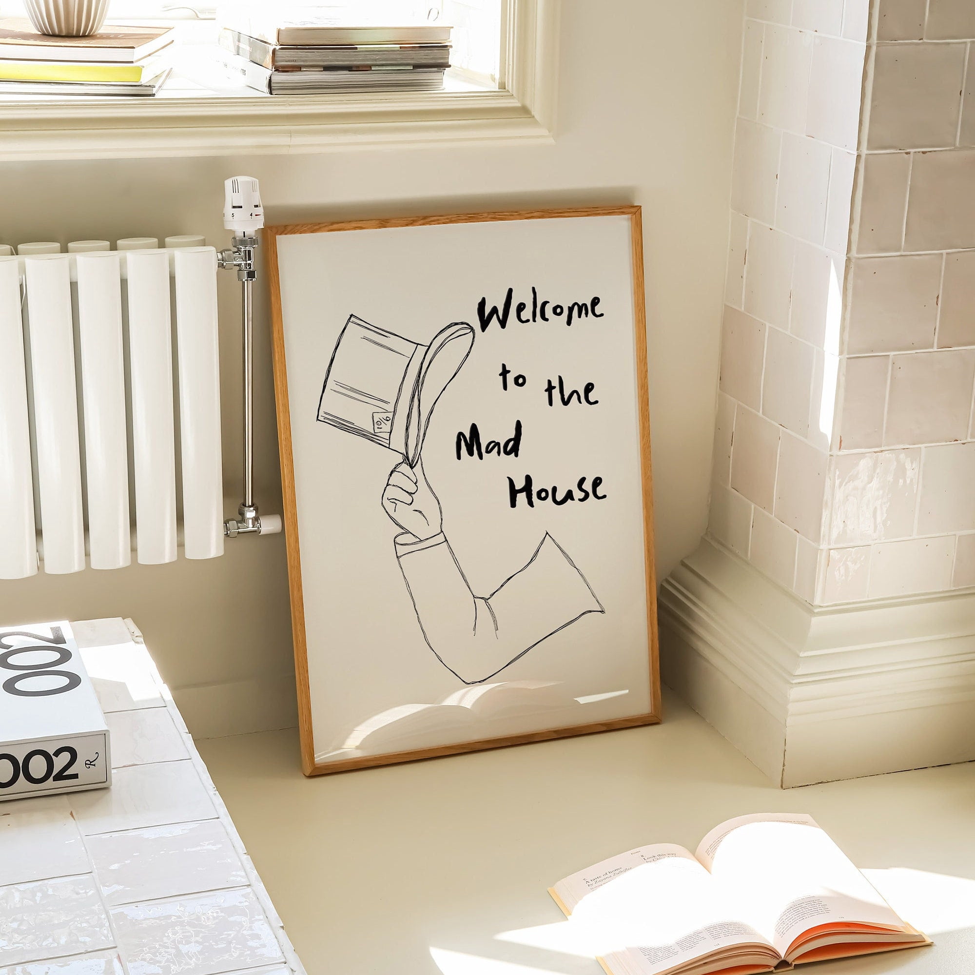 Welcome To The Mad House Print Trendy Entryway Poster Aesthetic Hallway ...