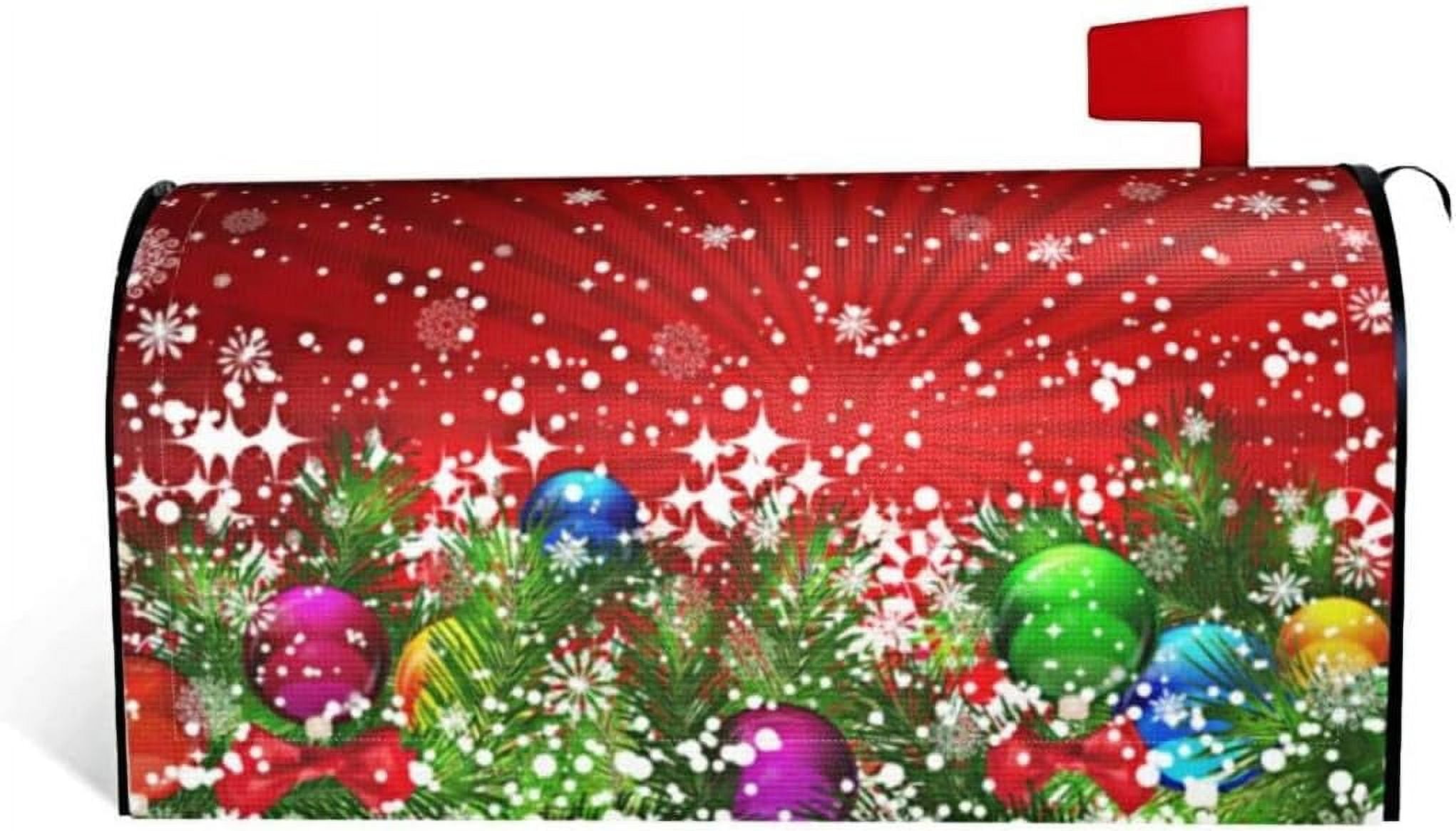 Welcome Mailbox Cover Magnetic Standard Size 18" X 21", Spring Wreath ...