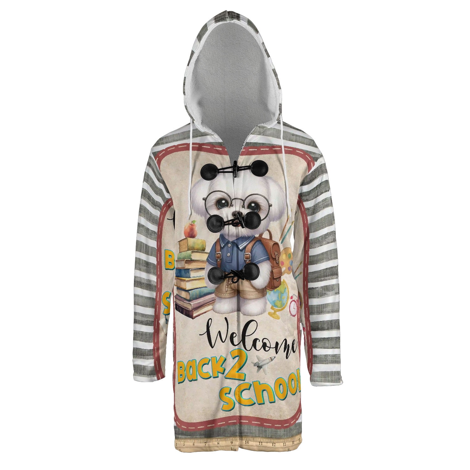Welcome Maltese Back to School Vintage Retro All Over Print 3D Hooded ...