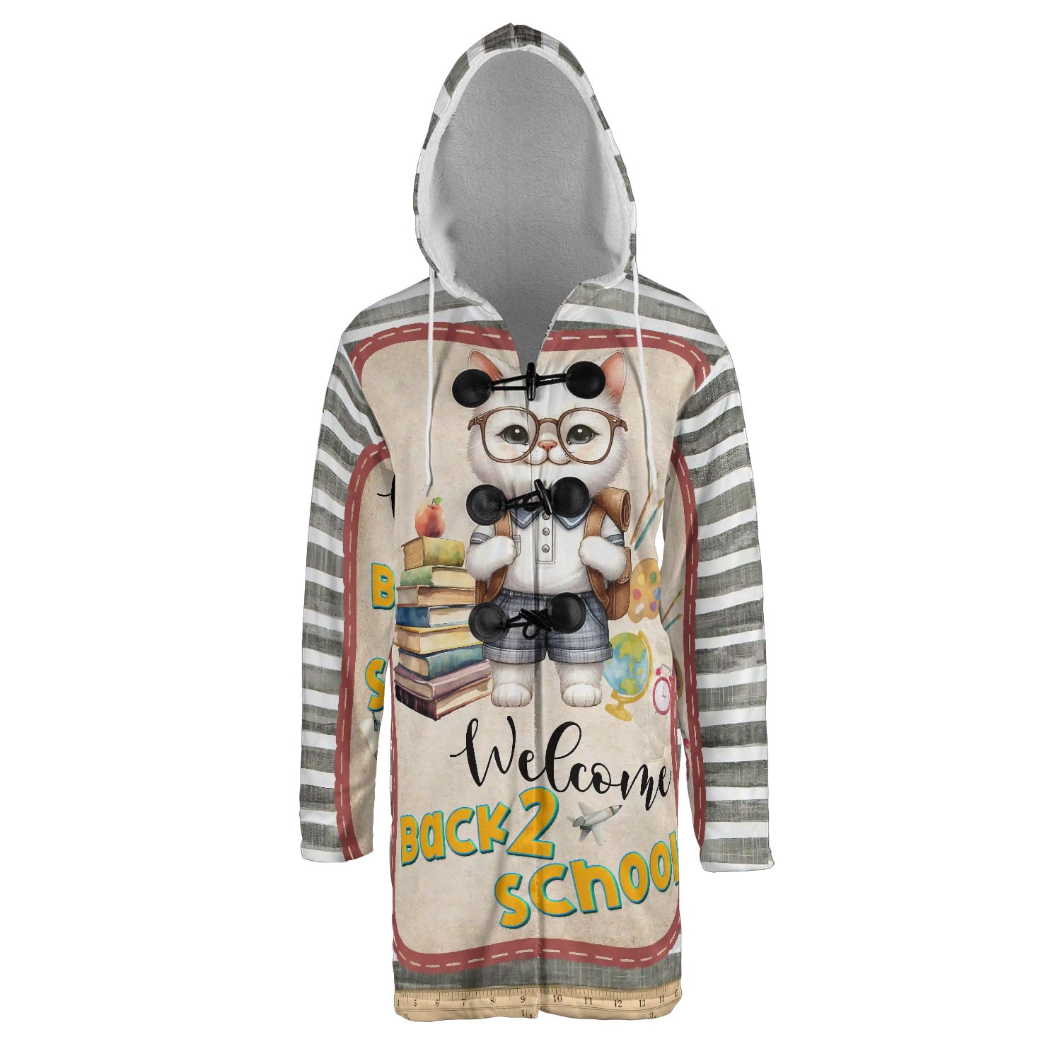 Welcome Manx Back to School Vintage Retro All Over Print 3D Hooded ...