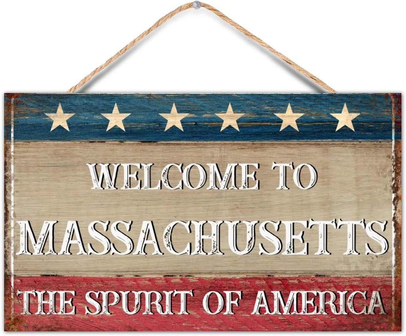Welcome To Massachusetts Sign