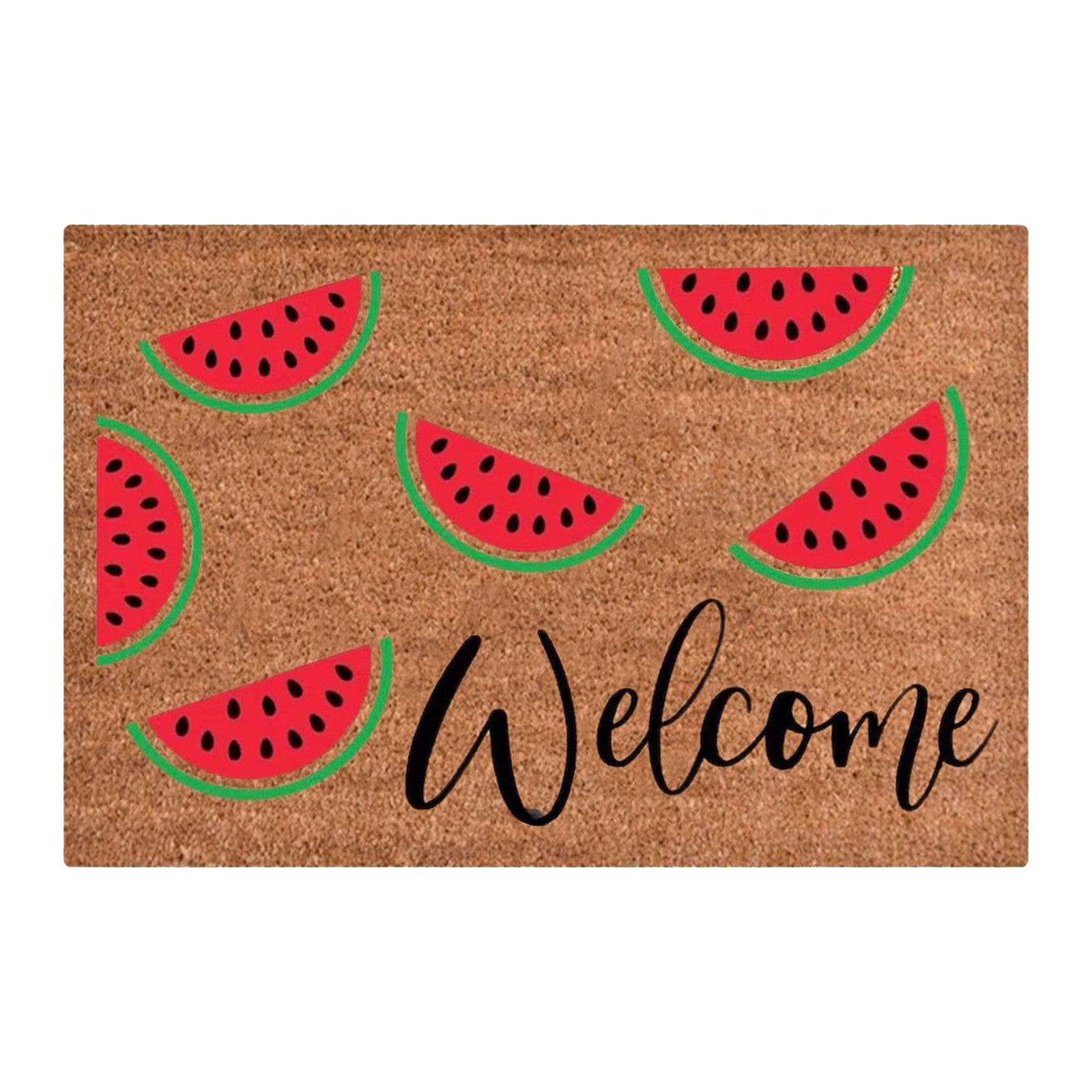 Welcome Mat Funny Summer Theme Doormat Welcome Watermelon Rugs for ...