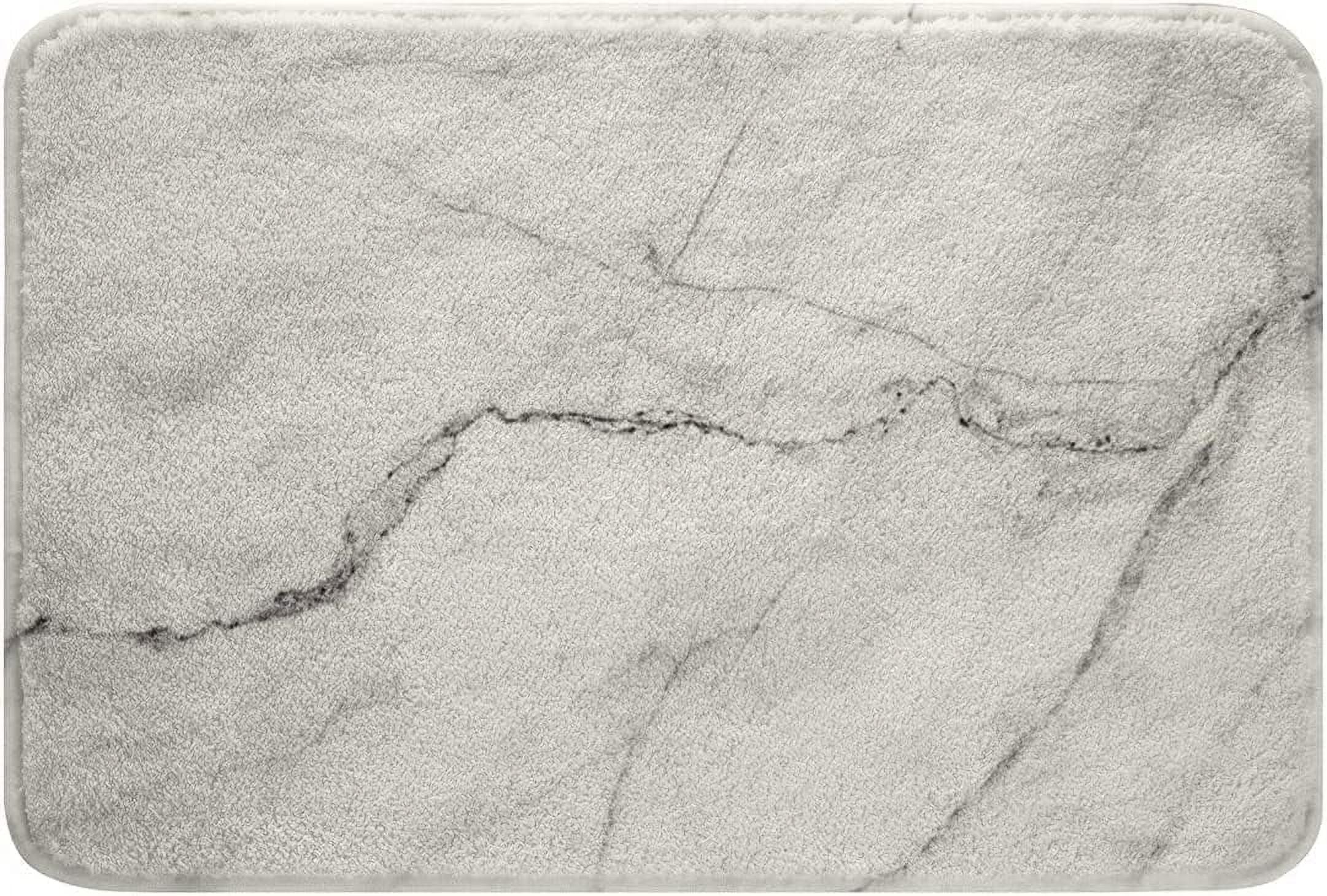 Welcome Mat Marble Print White Marble Gray Abstract Home Entrance ...