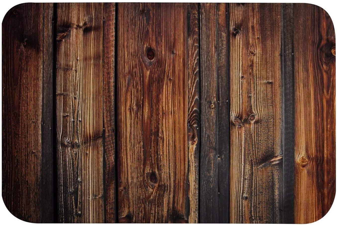 Welcome Mat Old Rustic Wooden Planks Wood Texture 20 x 32 Inch Doormat ...