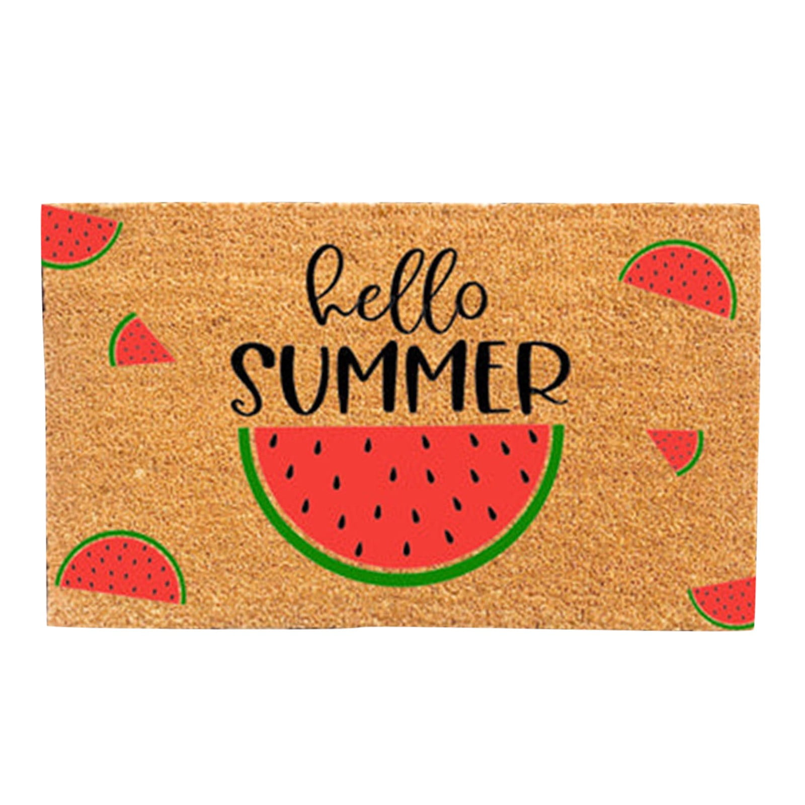 Welcome Mat Summer Theme Mat Hello Summer Watermelon Door Rugs for ...