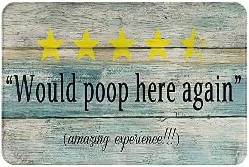 Welcome Mat Would Poop Here Door Mat Indoor Entrance Front Doormat Area ...