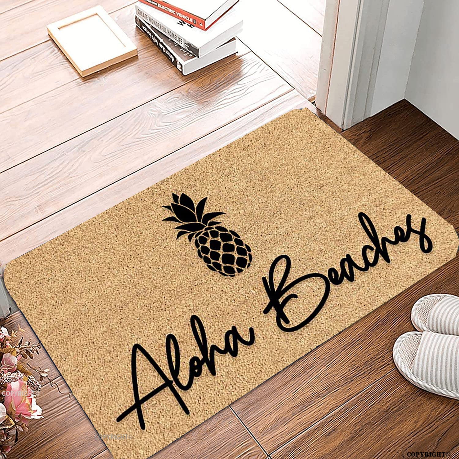 Welcome Mats for Front Door Entry Aloha Beaches Doormat Doormat Non ...