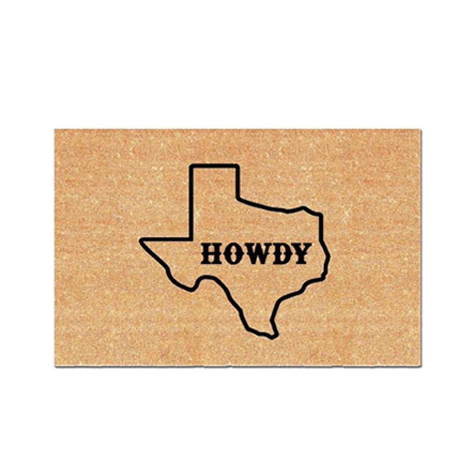 Welcome Mats for Front Door Fun Slogan Mat Howdy Hat inside Door Mats ...