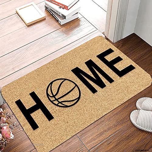 Welcome Mats for Front Door Outdoor Entry Home Basketball Doormat ...