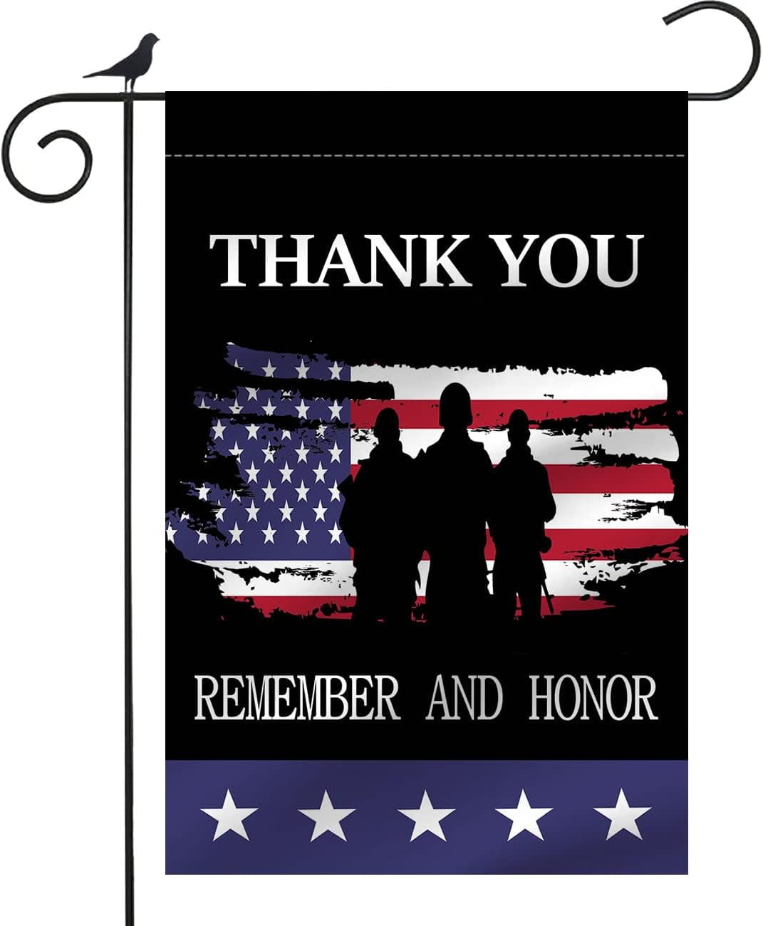 Welcome Memorial Day Fourth of July Veterans Day Garden Flag Double ...