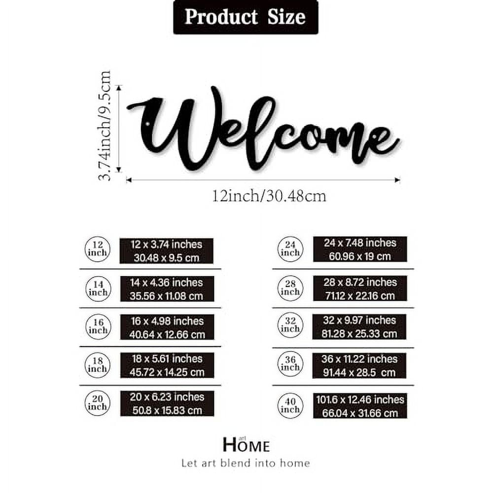 Welcome Metal Sign, Welcome Wall Decor,Welcome Signs Wall Art,Welcome ...