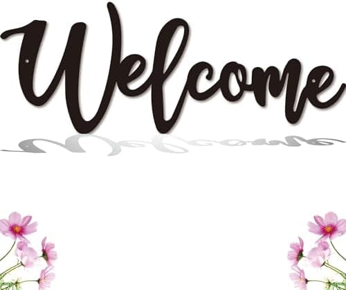 Welcome Metal Sign, Welcome Wall Decor,Welcome Signs Wall Art,Welcome ...