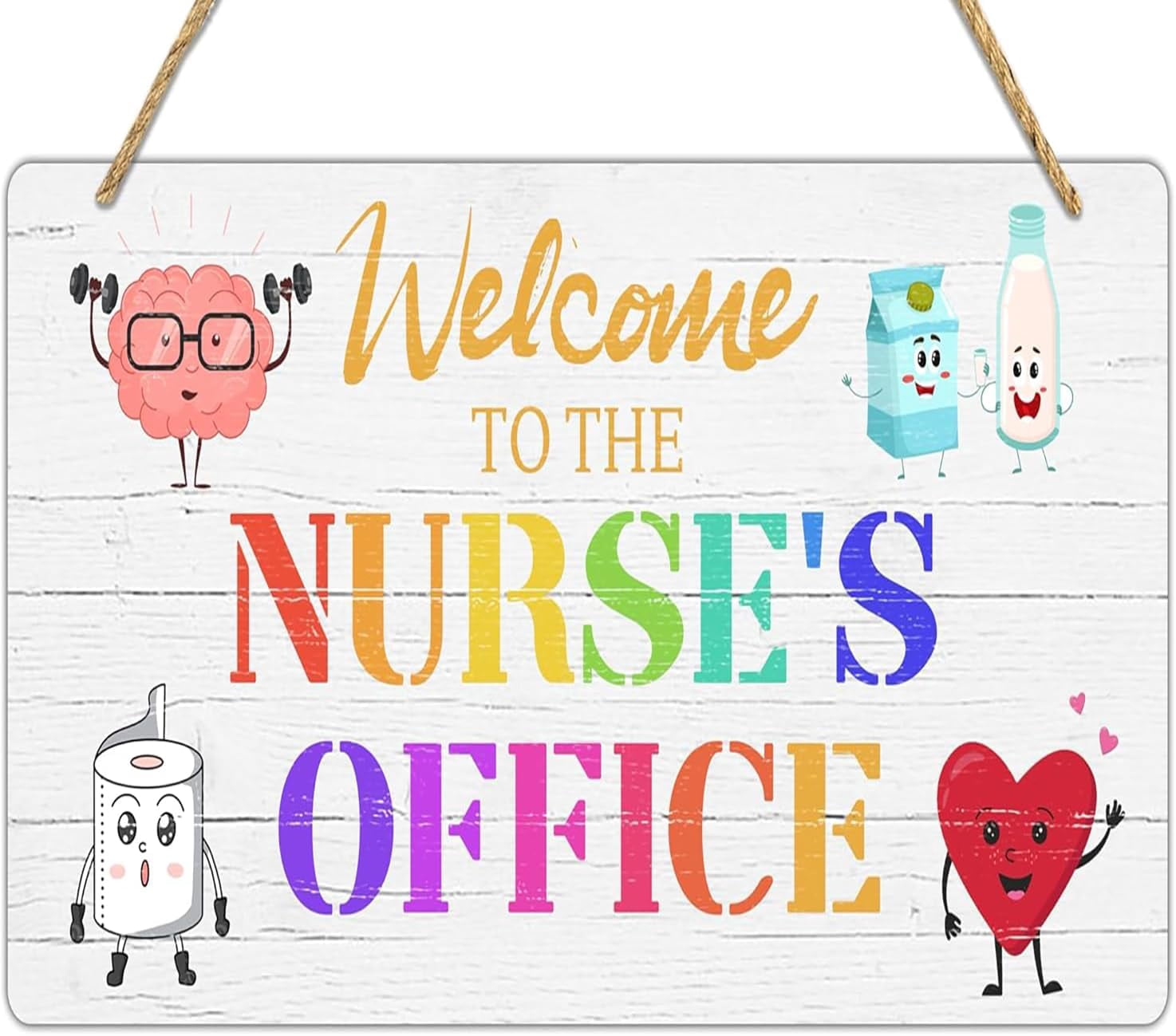 Welcome to the Nurse's Office Sign, Nurse Wood Sign, Decorative Hanging ...