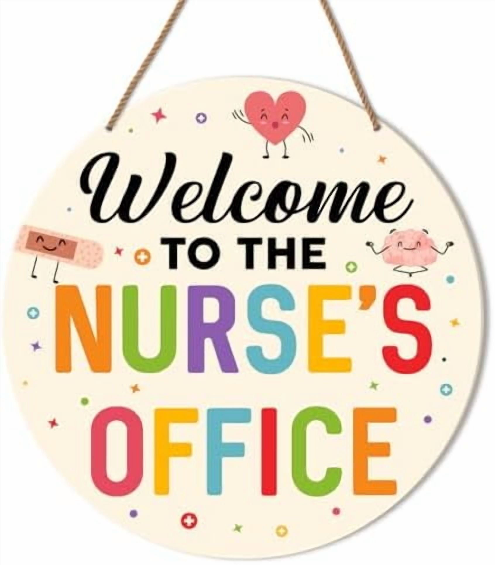 Welcome to The Nurse's Office Sign, School Nurse Welcome Office Door ...