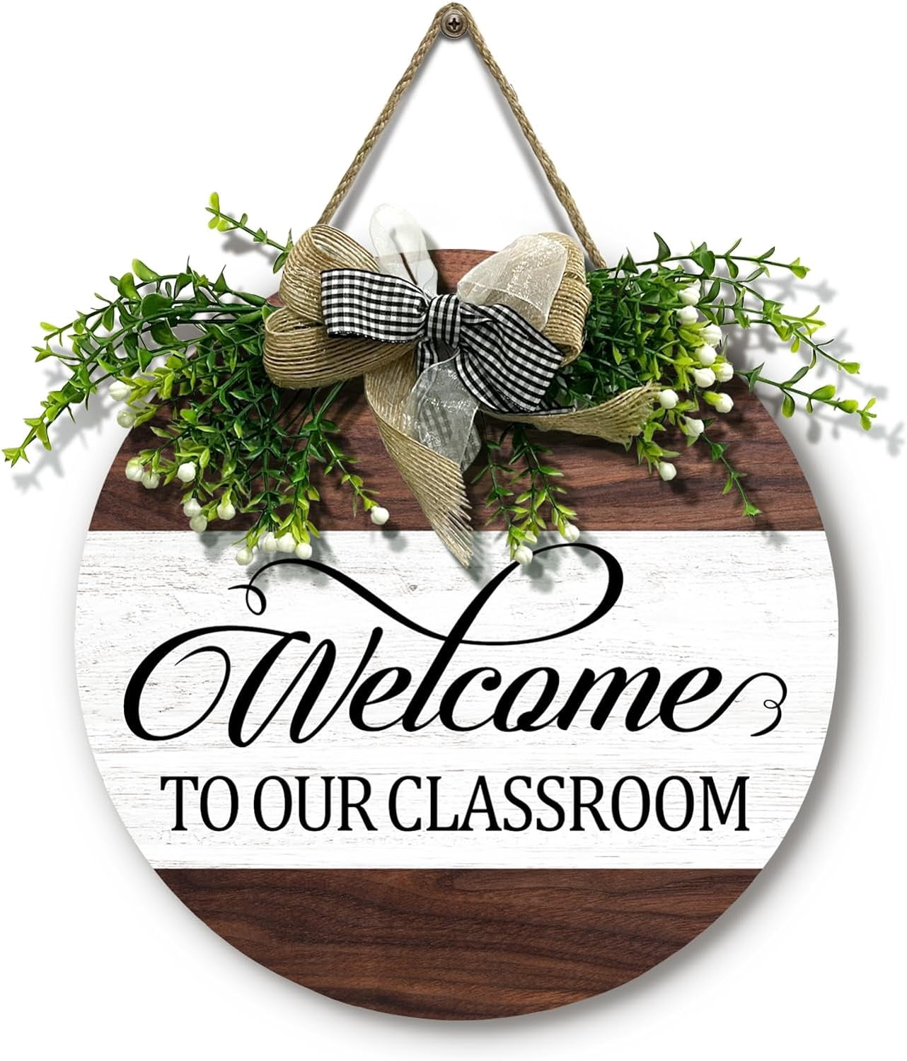 Welcome to Our Classroom Door Sign Wooden Welcome Sign for Classroom ...
