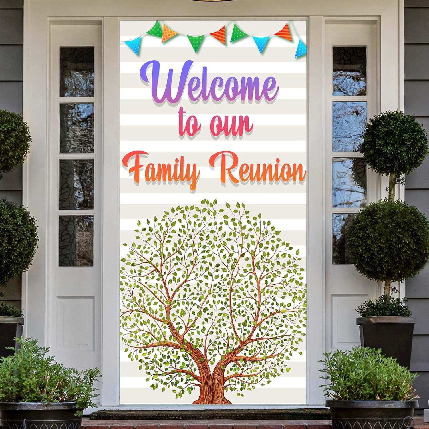 Welcome to Our Family Reunion Banner Home Spring Family Reunion Party ...
