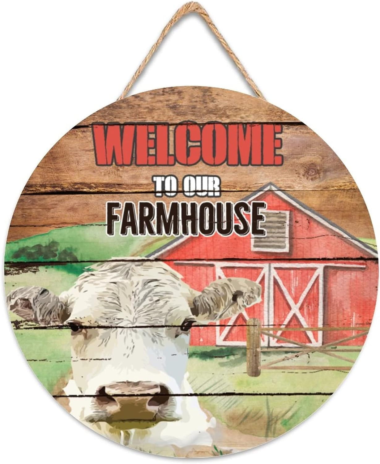 Welcome to Our Farmhouse Sign 8" Farmhouse Wood Sign Front Porch Decor ...