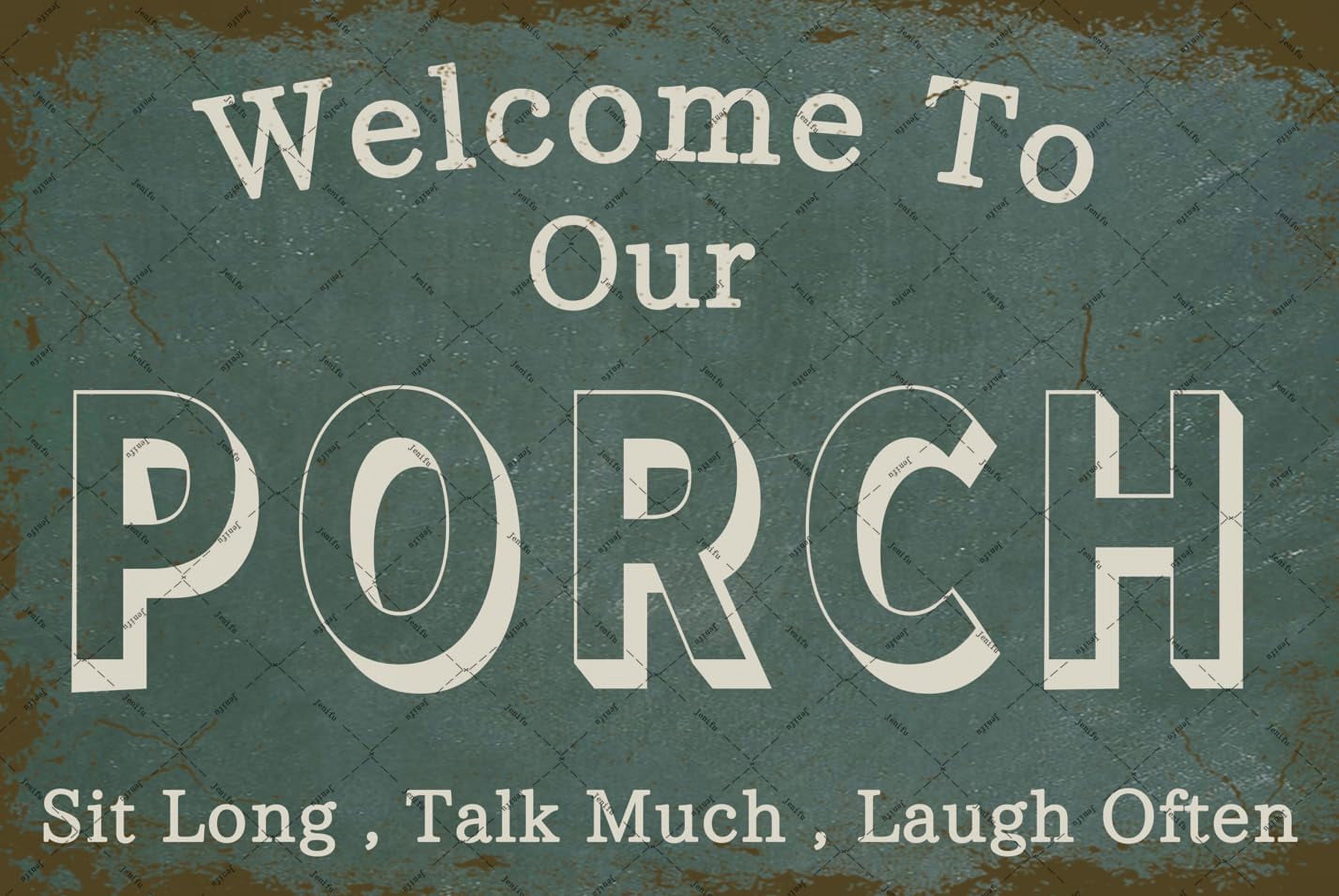 Welcome to Our Porch Signs for Front Porch Decor Back Door Porch Sign ...
