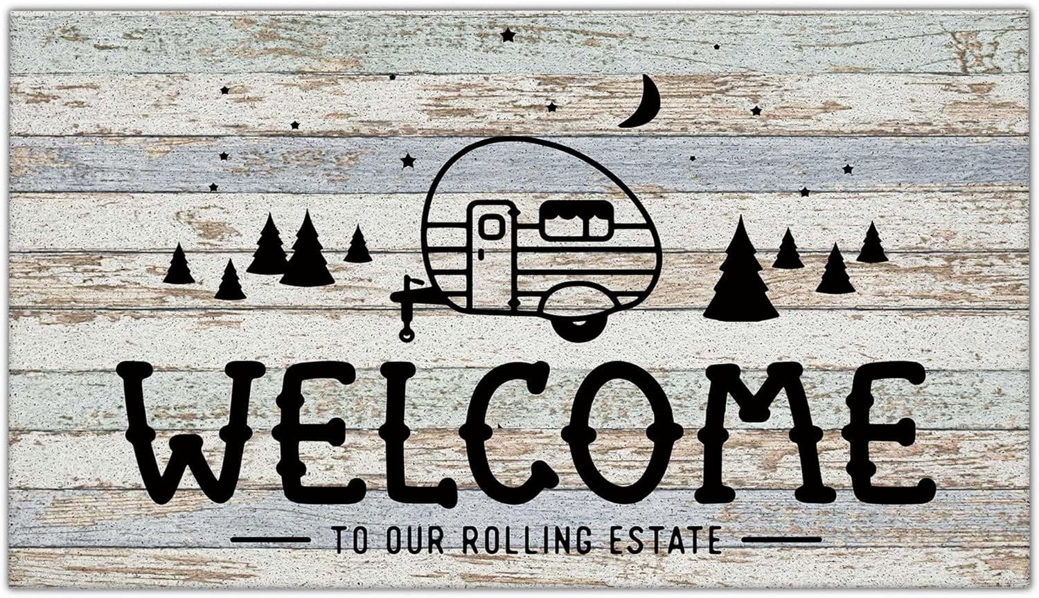 Welcome to Our Rolling Estate Rustic Camping Waterproof Door Mat ...