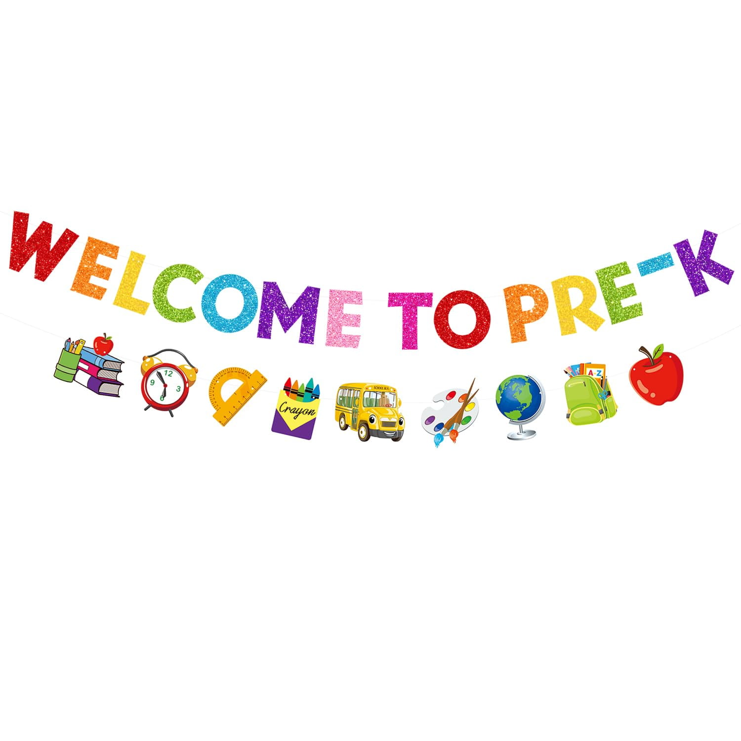 Welcome to PRE-K Banner, PRE K Back to Decorations Supplies, Preschool ...