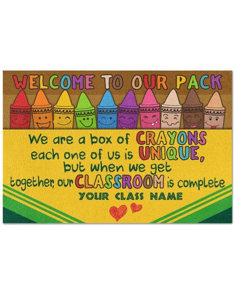 Welcome to Our Pack We are a Box of Crayons Poster/Canvas - Art Picture ...