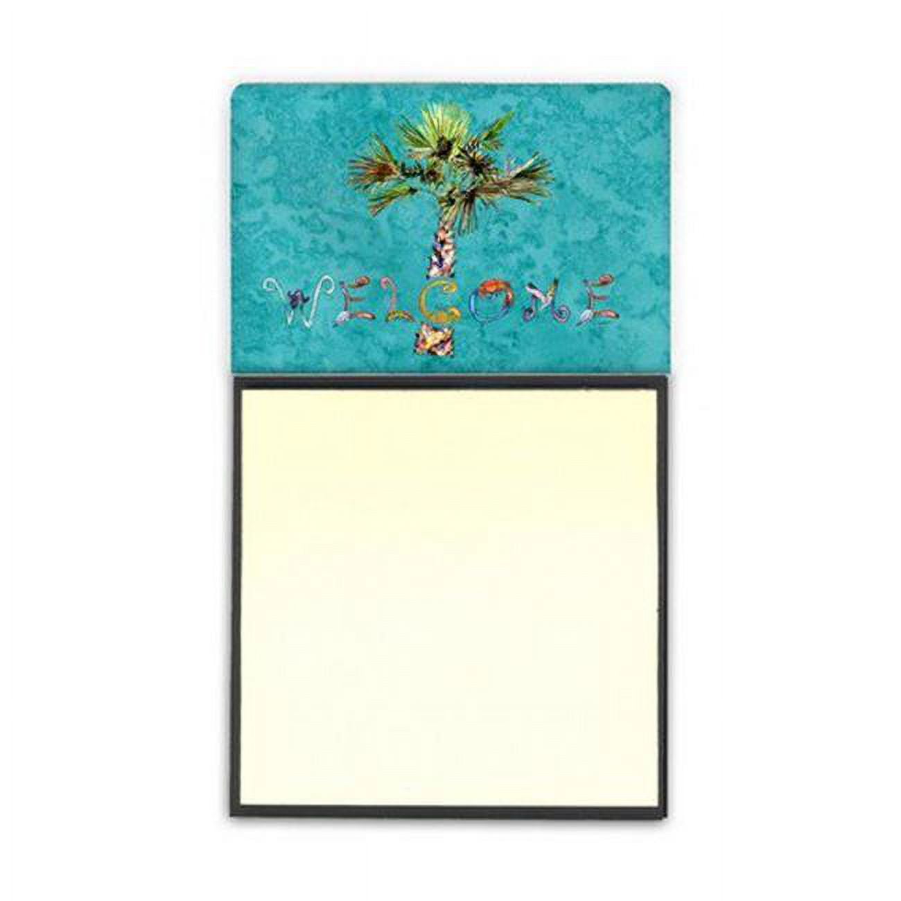 Welcome Palm Tree On Teal Sticky Note Holder - Walmart.com