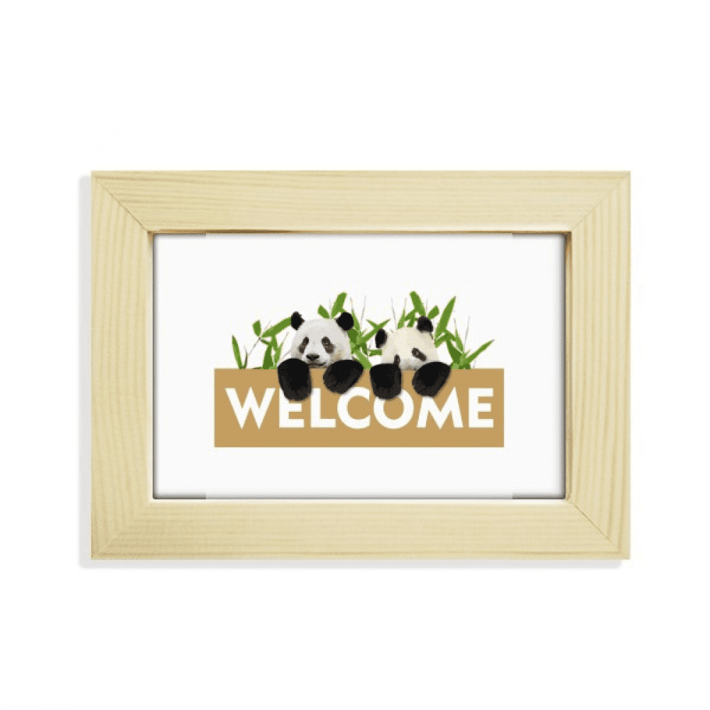 Welcome Panda Host Show Art Deco Fashion Desktop Decorate Photo Frame ...
