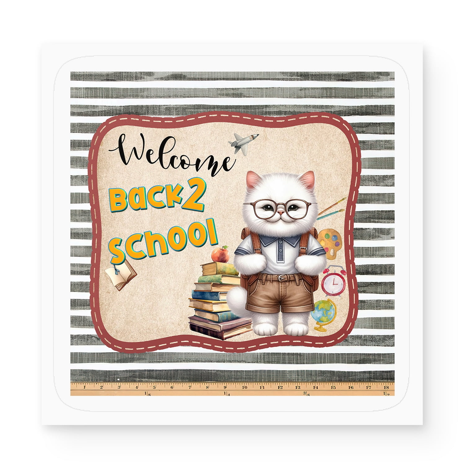 Welcome Persian Back to School Vintage Retro Vinyl Sticker Cat Lover ...
