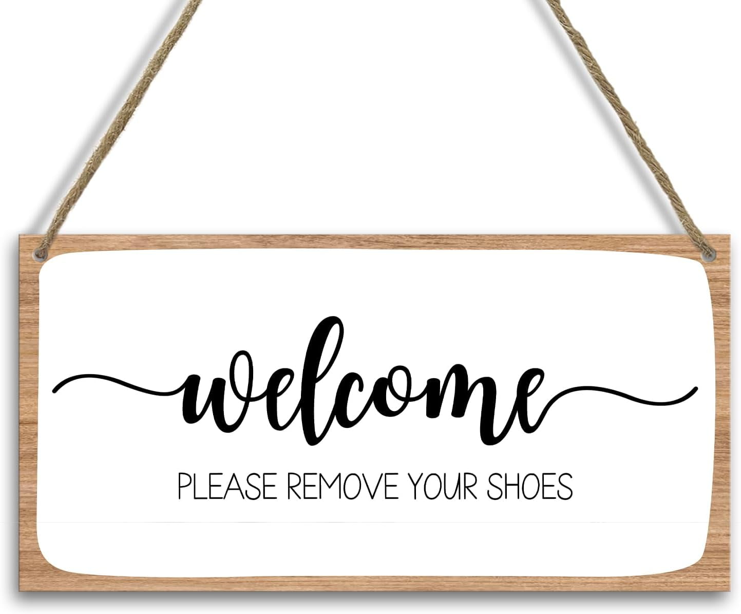 Welcome Please Remove Your Shoes Sign, No Shoes Sign For House, Shoes ...